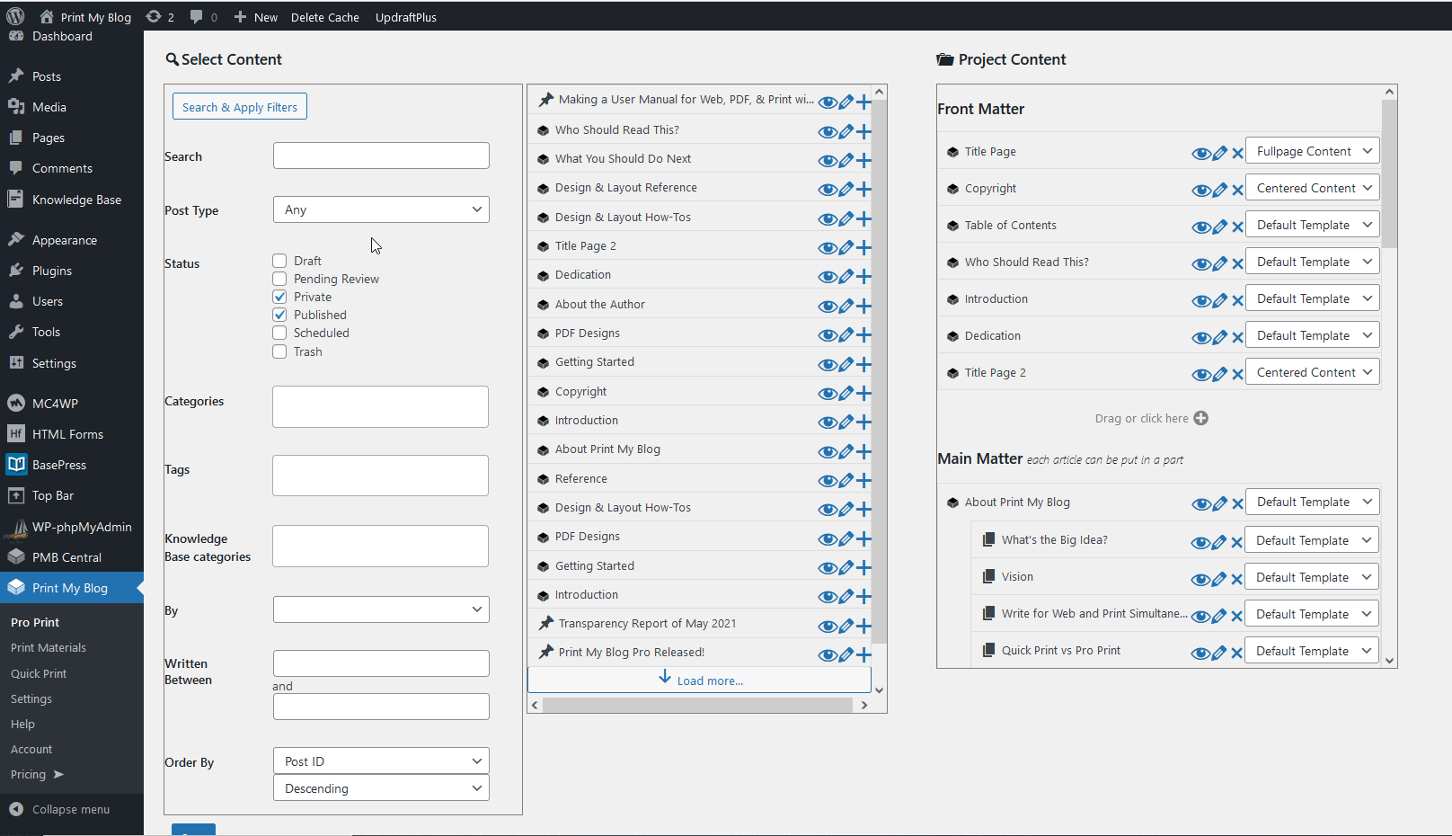 Making A User Manual For Web PDF Print With WordPress Print My Blog