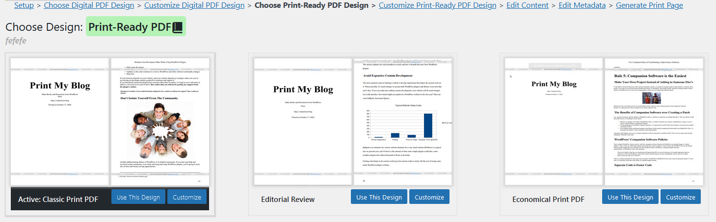 04. Choose A Design – Print My Blog