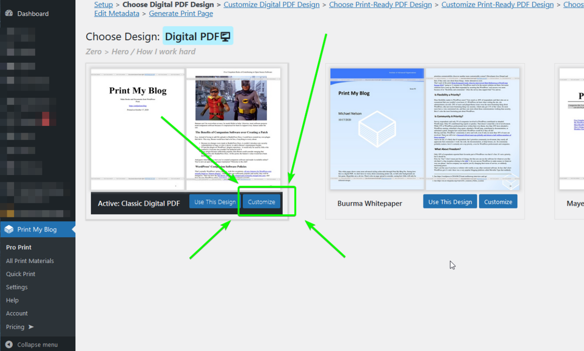 How to Customize a Design’s Settings – Print My Blog